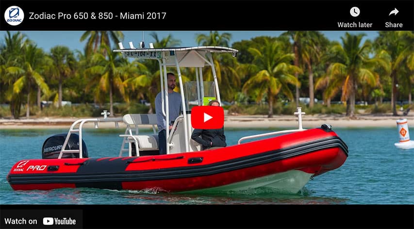 RIB Zodiac Pro 650 & 850 - RIBs ONLY - Home Of The Rigid Inflatable Boat