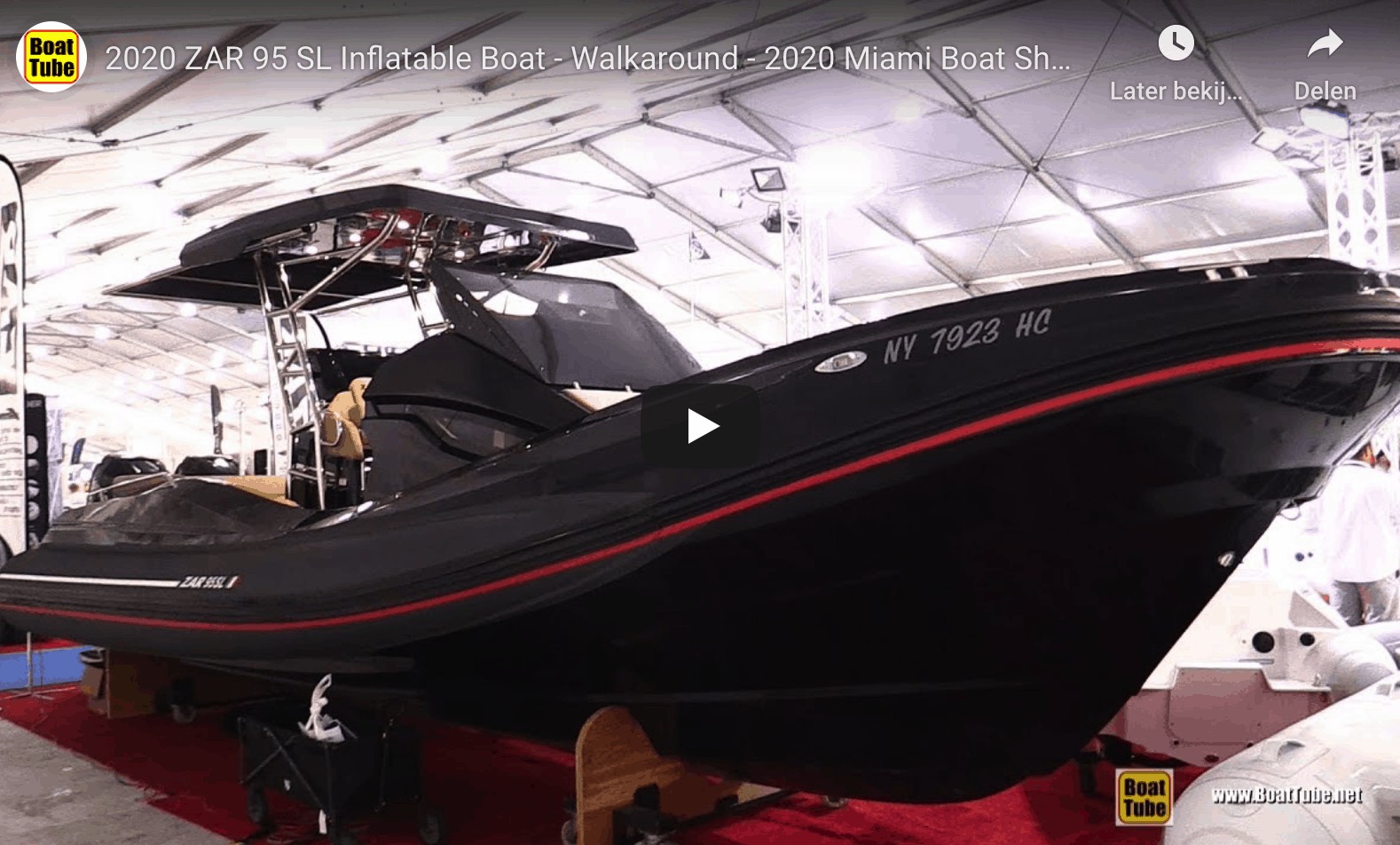 RIB ZAR 95 SL Inflatable Boat - Walkaround - 2020 Miami Boat Show ...