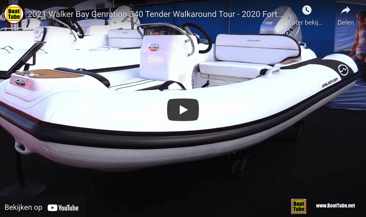2021 Walker Bay Generation 340 RIB Tender