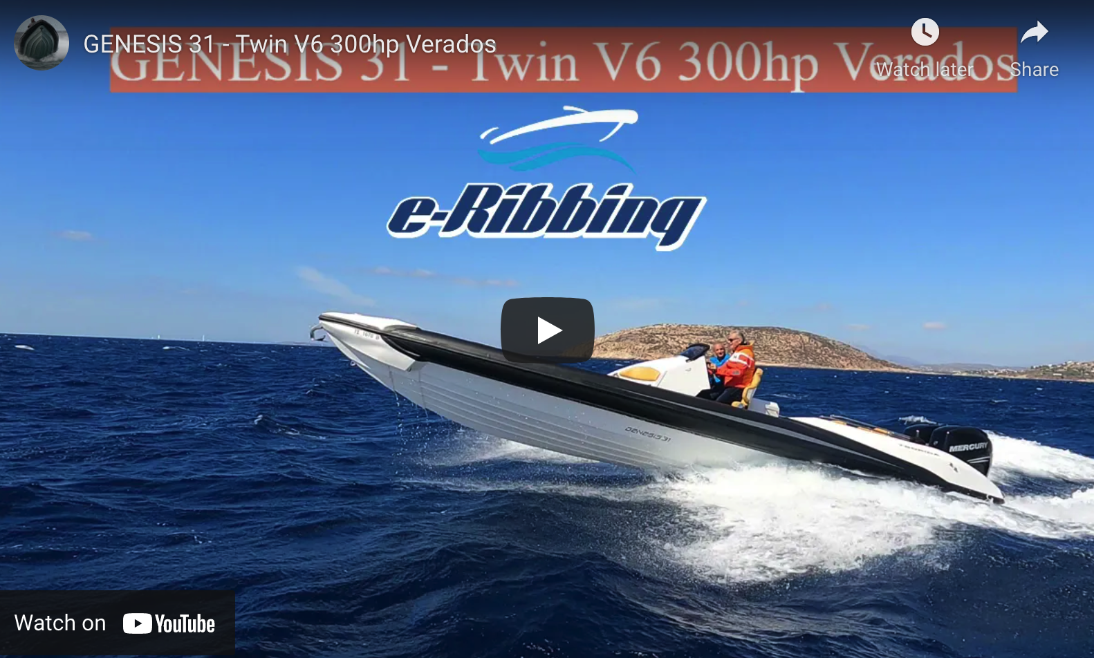 GENESIS 31 RIB - Twin V6 300hp Verados - RIBs ONLY