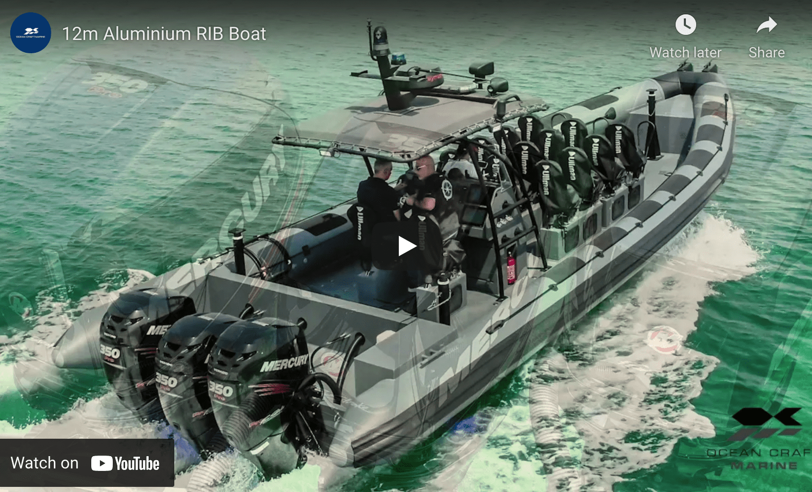 Ocean Craft Marine 12m Aluminum RIB - RIBs ONLY