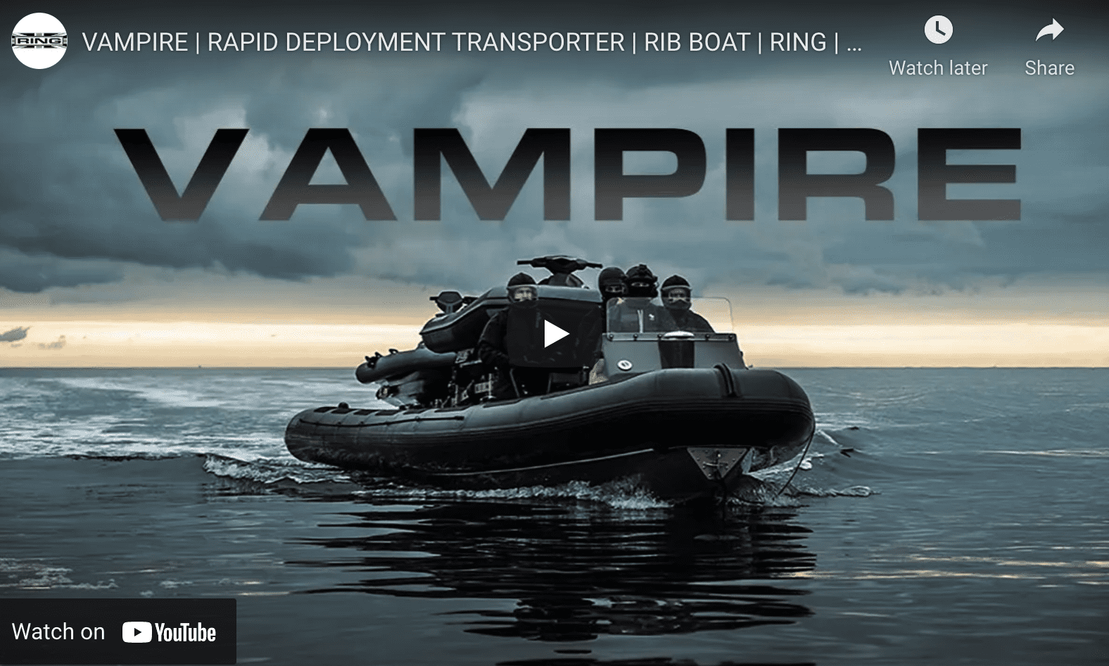 Ring RIB Vampire - Rapid Deployment Transporter - RIBs ONLY