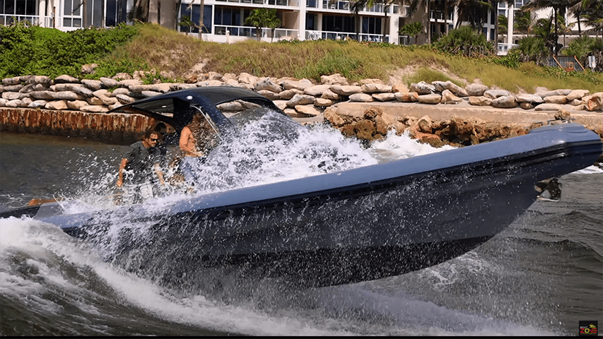Two RIBs at the Boca Raton Inlet (USA)
