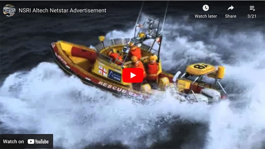 NSRI Gemini RIB In A Cool Altech Netstar Advertisement - RIBs ONLY