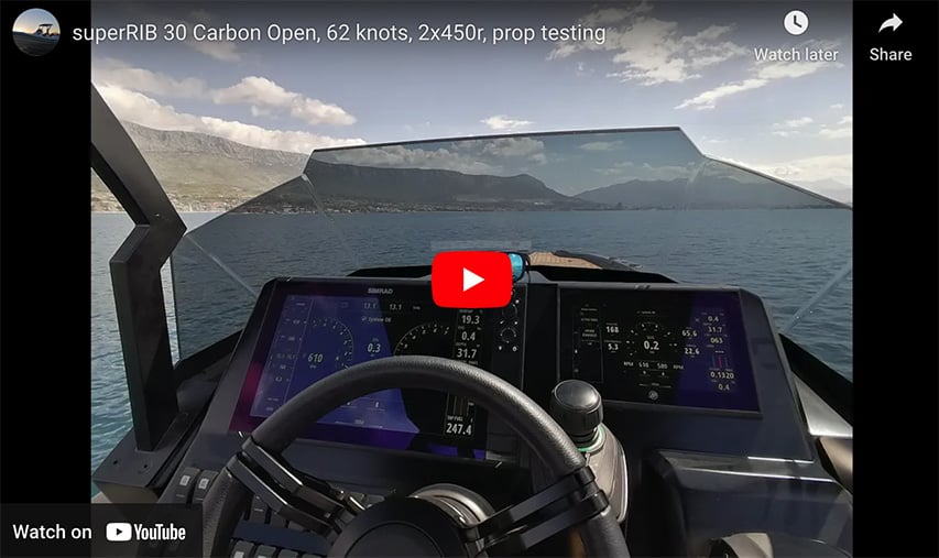 SuperRib 30 Carbon Open 62 Knots Awesome Testing
